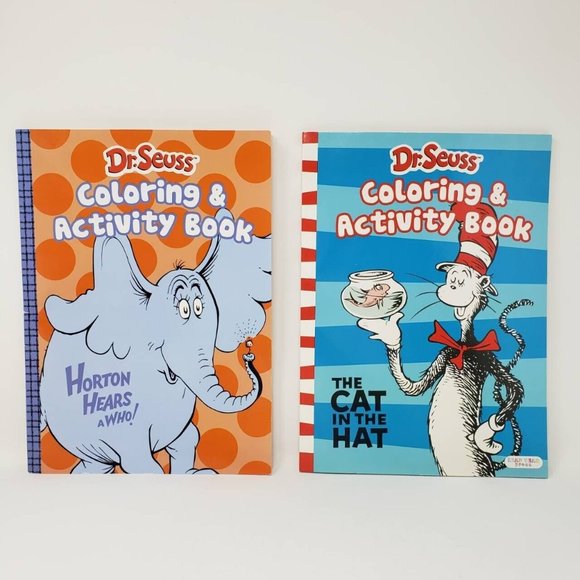 Dr. Seuss | Toys | Dr Seuss Coloring Activity Books The Cat In The Hat ...